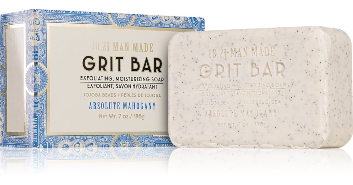 18.21 Man Made Absolute Mahogany Grit Bar Exfoliating Soap | notino.ie