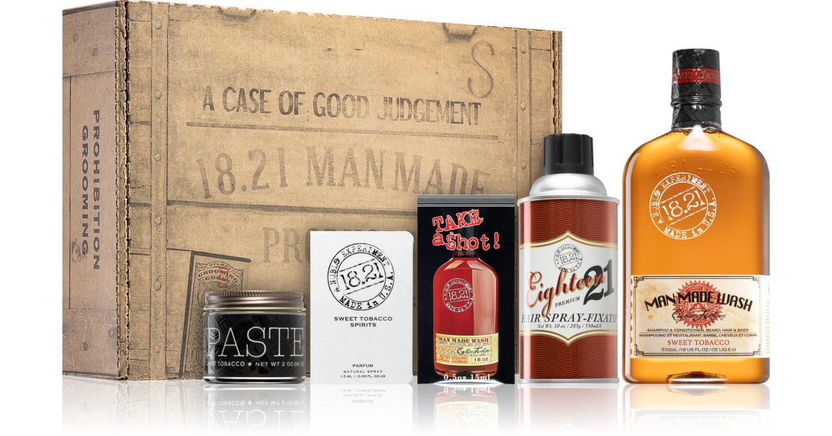 18.21 Man Made Sweet Tobacco Set Gift Set for men | notino.ie