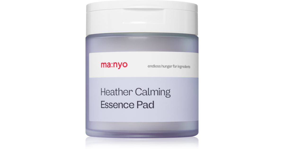 ma:nyo Heather Calming Essence Pad soothing pads for sensitive and dry ...
