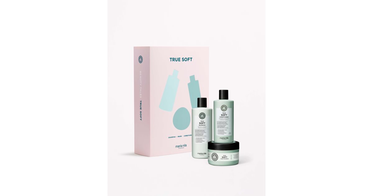 Maria Nila True Soft Holiday Box Geschenkset für grobes gefärbtes Haar ...