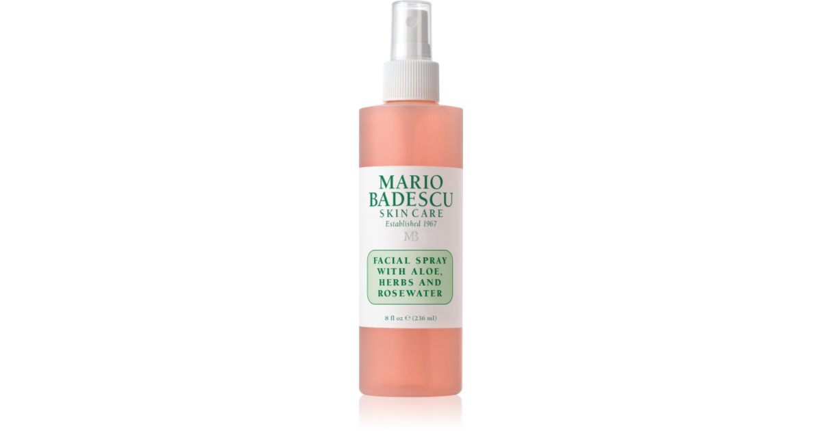 Mario Badescu Facial Spray with Aloe Herbs and Rosewater toning facial mist for radiance and hydration notino