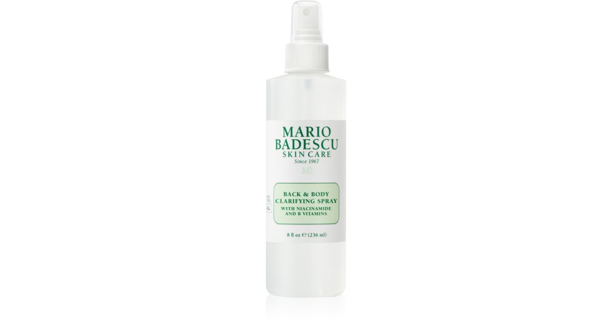Mario Badescu Back & Body Clarifying Spray body spray to treat acne ...