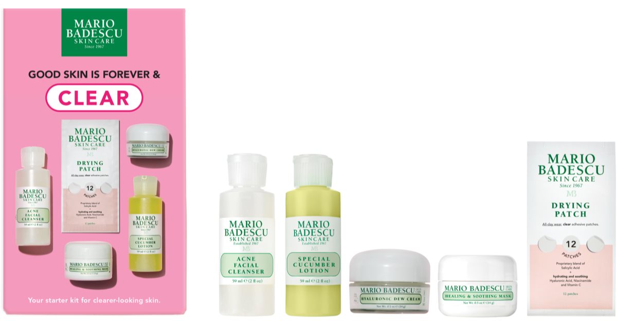 Mario Badescu Good Skin Is Forever & Clear Gift Set for flawless skin ...