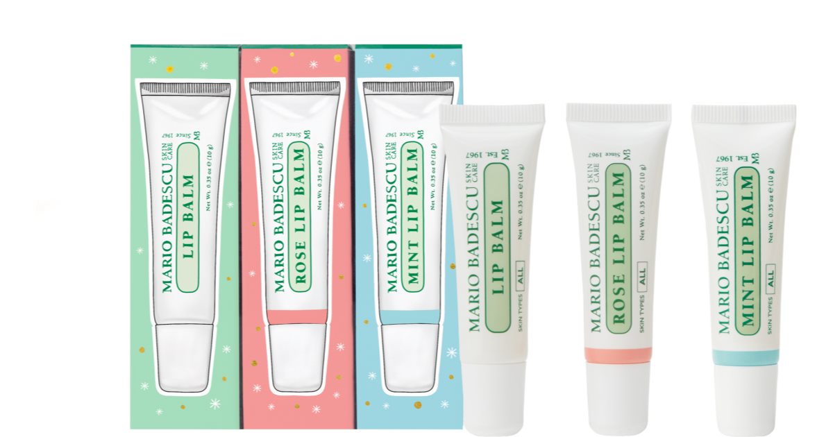 Mario Badescu Lip Balm Trio coffret para lábios | notino.pt