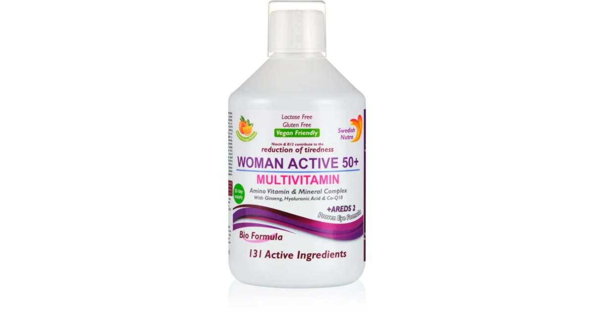 Swedish Nutra Multivitamin Woman Active 50+ multivitamine pentru femei ...