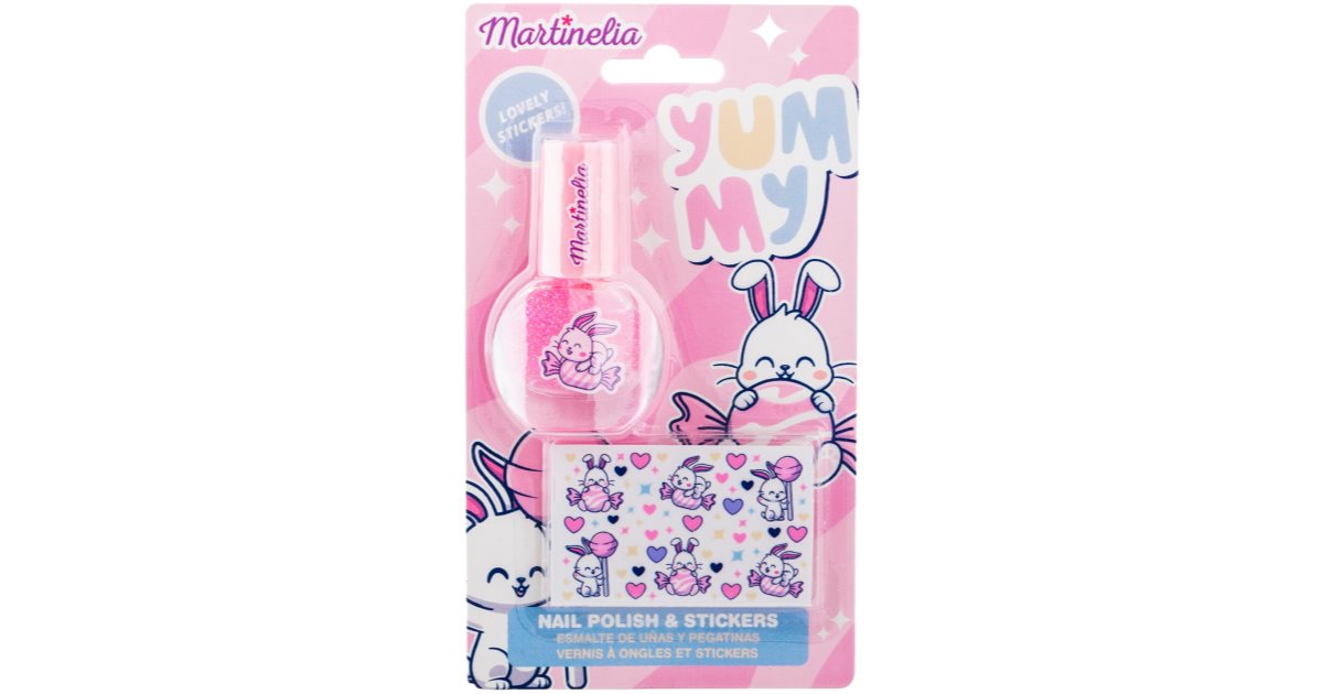 Martinelia Yummy Polish & Stickers set for children | notino.co.uk