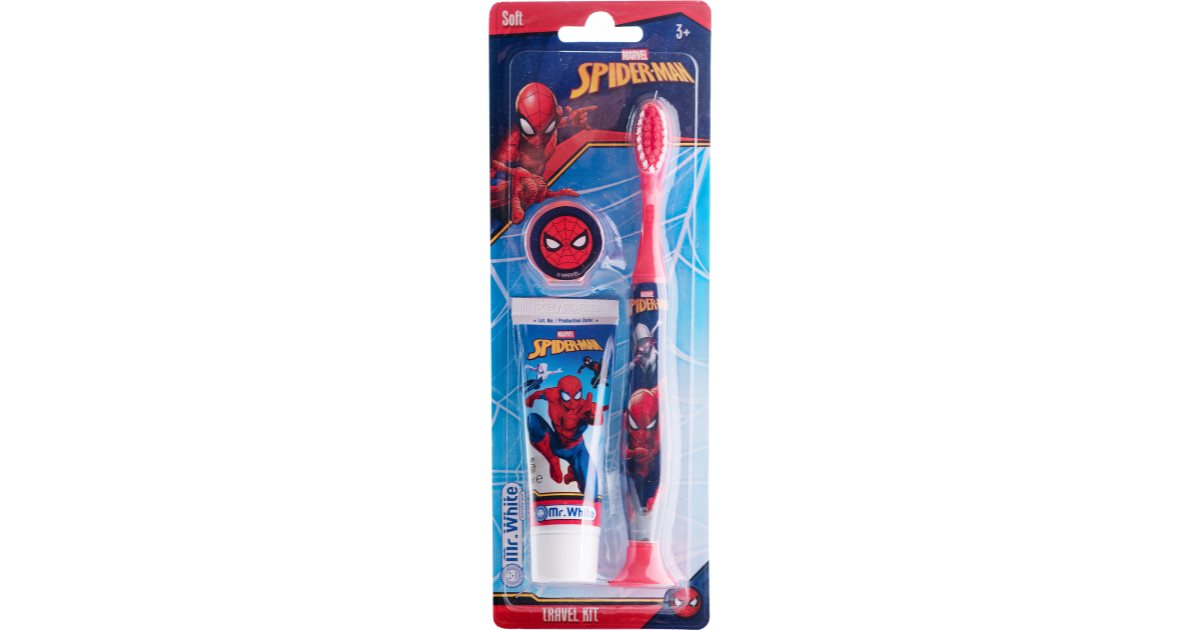 Marvel Spiderman Travel Kit dental care set for children | notino.co.uk