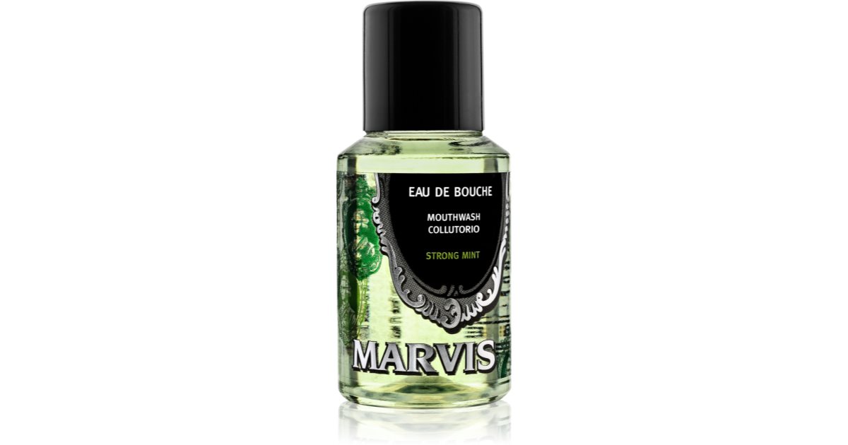 Marvis Strong Mint Elixir bucal para uma frescura de longa duração ...