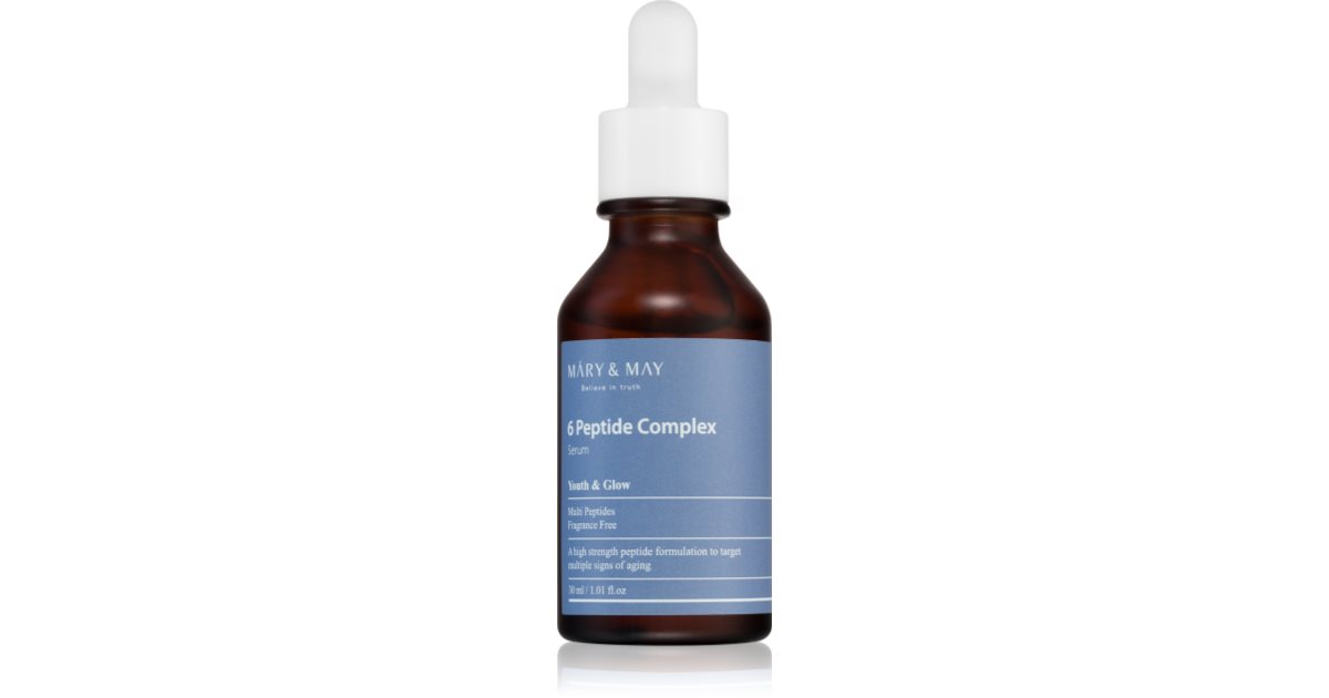 MARY & MAY 6 Peptide Complex Intense Regenerating Serum with anti ...