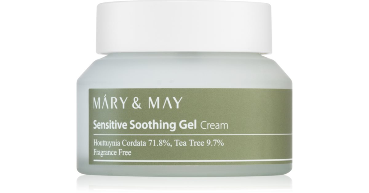 MARY & MAY Sensitive Soothing Gel Cream Light Hydrating Gel Cream to ...