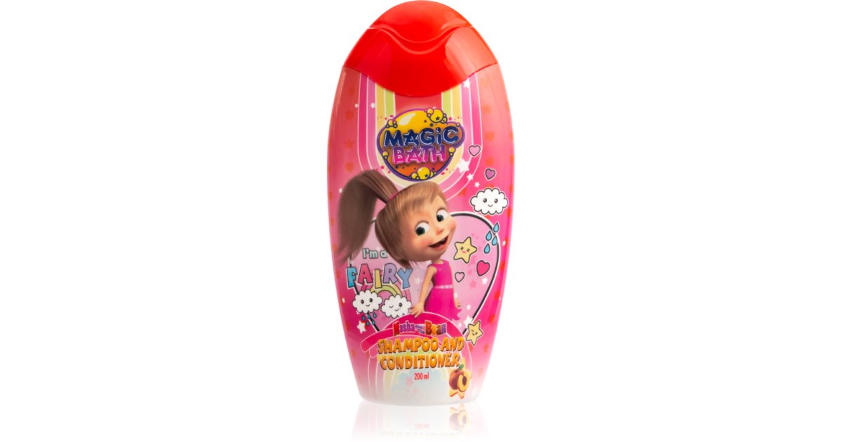 Masha & The Bear Magic Bath Shampoo and Conditioner shampoing et après ...