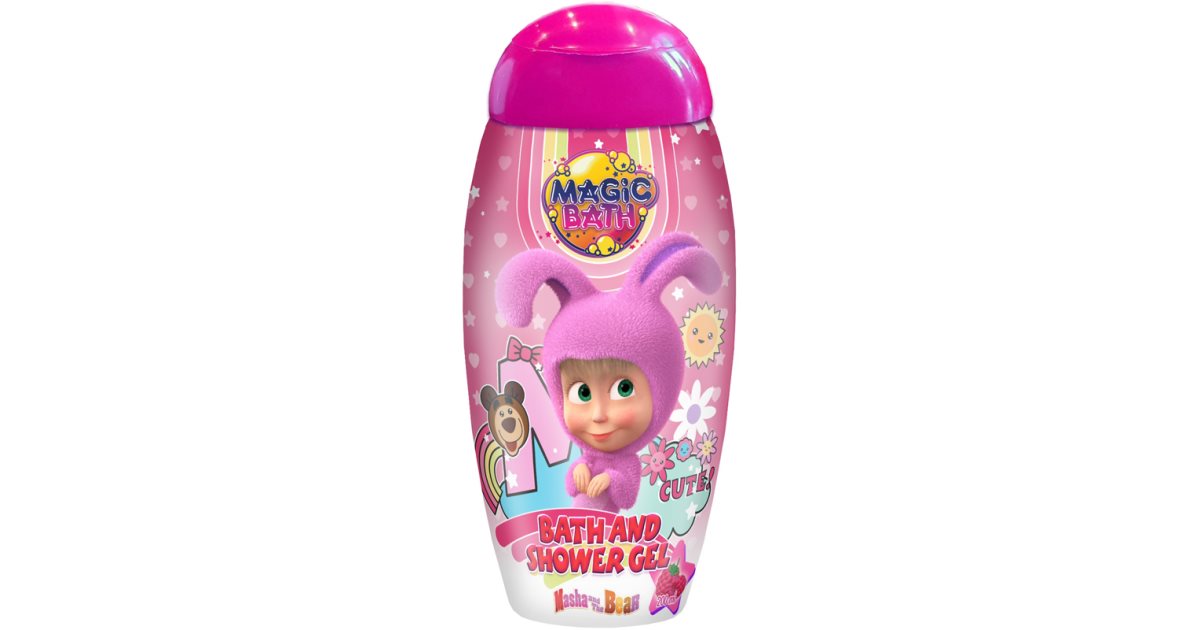 Masha & The Bear Magic Bath Bath & Shower Gel Гел за душ и вана за деца ...