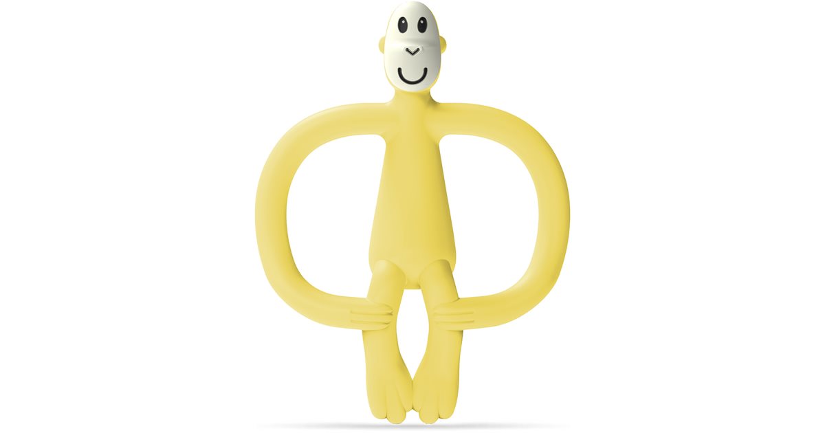 Matchstick Monkey Monkey Teether chew toy with 2-in-1 brush | notino.co.uk