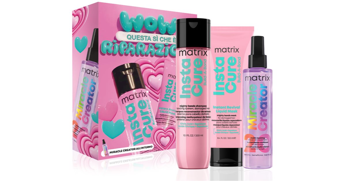 Matrix Instacure Build A Bond gift set for hair strengthening | notino ...