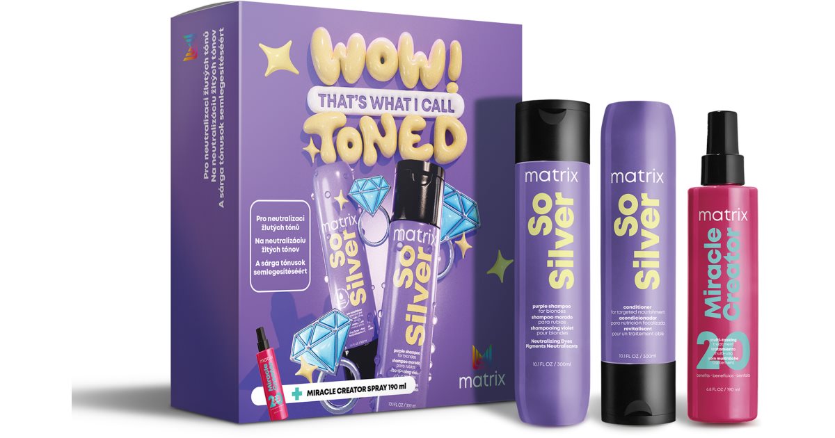 Matrix So Silver gift set (neutralising yellow tones) | notino.co.uk