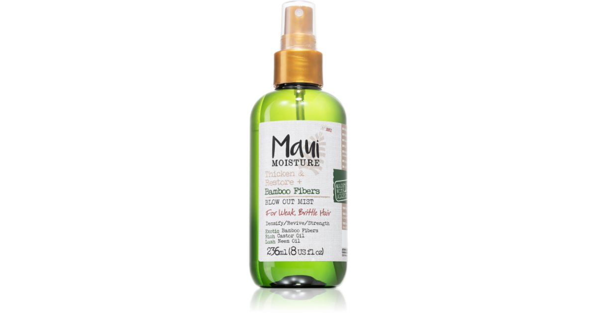 Maui Moisture Volume Boost + Bamboo Fibers spray fortifiant pour ...