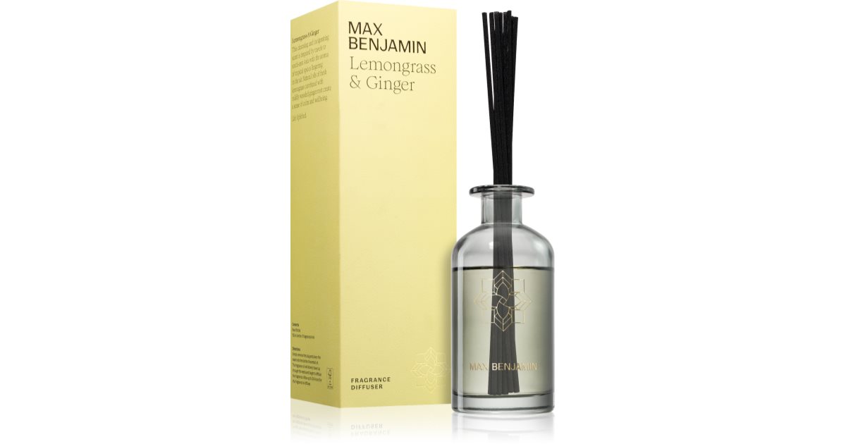 MAX Benjamin Lemongrass & Ginger kvapų difuzorius su užpildu | notino.lt