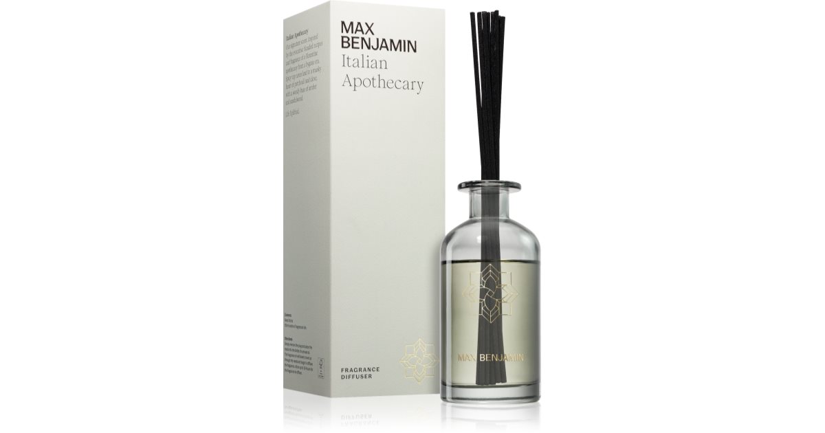 MAX Benjamin Italian Apothecary Aroma Diffuser mit Füllung