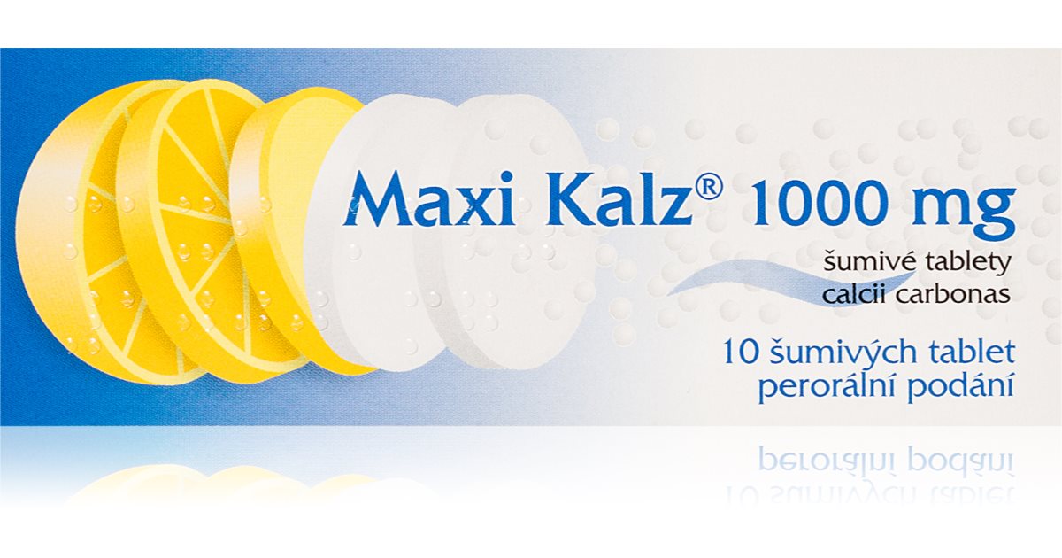 Maxi-Kalz Maxi-kalz 1000 mg šumivé tablety pro podporu zdraví kostí a ...