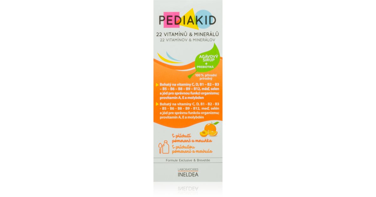 PEDIAKID 22 Vitamínů & Minerálů roztok pro podporu fyzického a ...