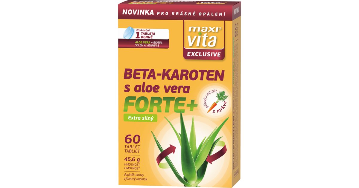 Maxi Vita Exclusive Beta-karoten With Aloe Vera tablets for tan ...