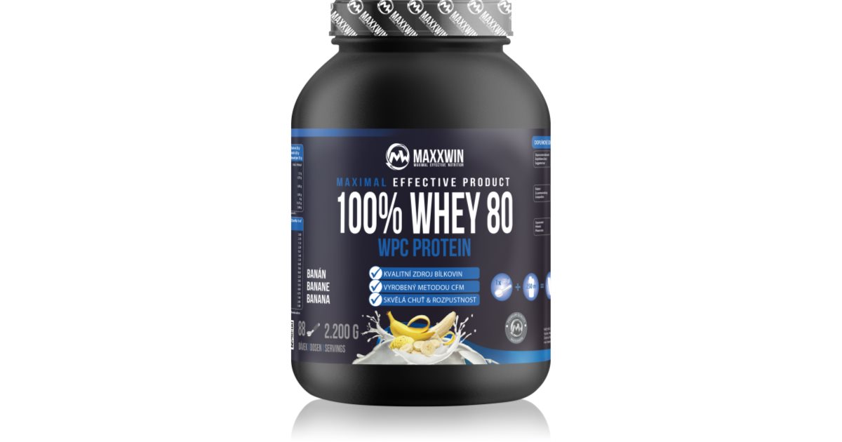 Maxxwin 100% Whey 80 Protein Molkenprotein in Pulverform | notino.at
