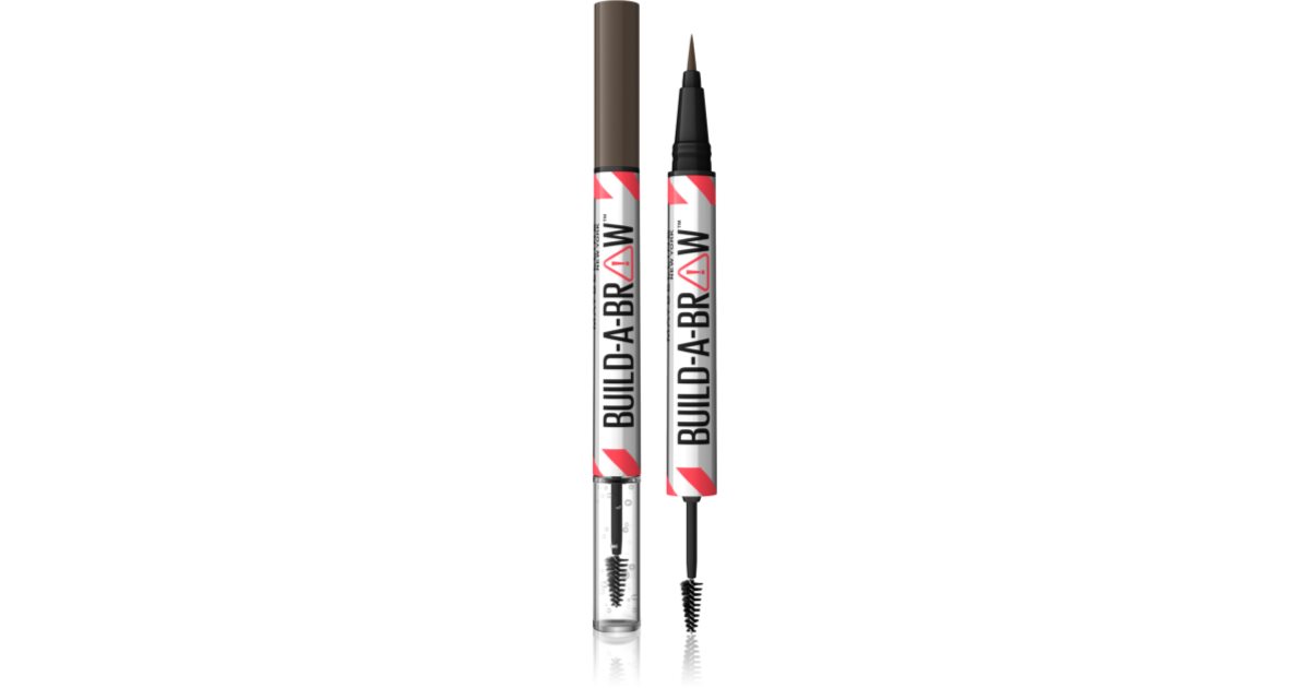 MAYBELLINE NEW YORK Build-A-Brow dual-ended eyebrow pencil for hold and ...