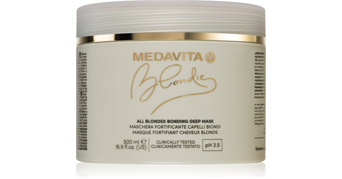 Medavita Blondie All Blondes fortifying mask for colour-treated hair ...