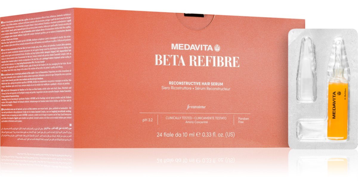 Medavita Beta Refibre Reconstructive Hair Serum restructuring serum for ...