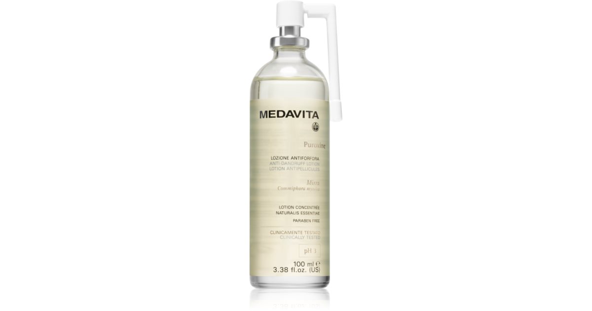Medavita Puroxine Anti-Dandruff Lotion soin sans rinçage cuir chevelu ...