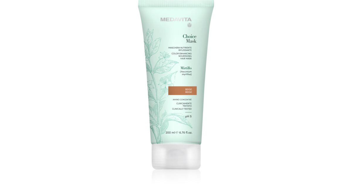 Medavita Choice Beige Nourishing Mask for colour-treated hair | notino.ie