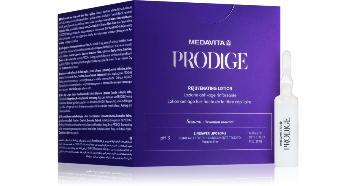 Medavita Prodige Rejuvenating Lotion cuidado sin aclarado par el cuero ...