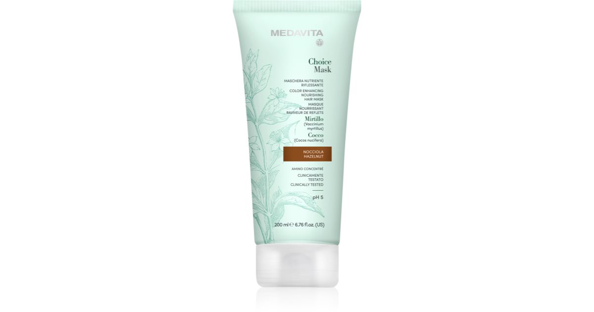 Medavita Choice Hazelnut Nourishing Mask for colour-treated hair ...