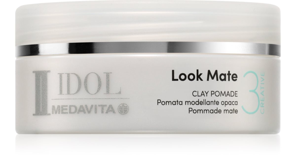 Medavita IDOL Look Mate Clay Pomade Styling Paste for Very Strong Hold ...