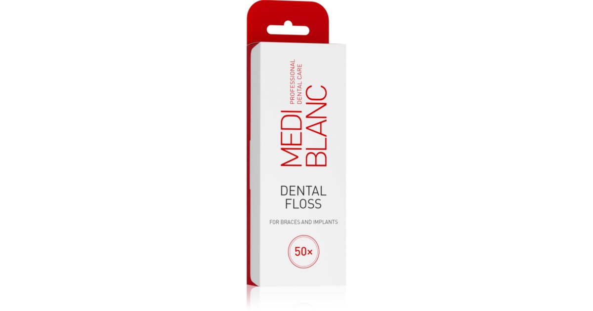 MEDIBLANC Dental Floss For Braces fil dentaire pour appareils dentaires ...