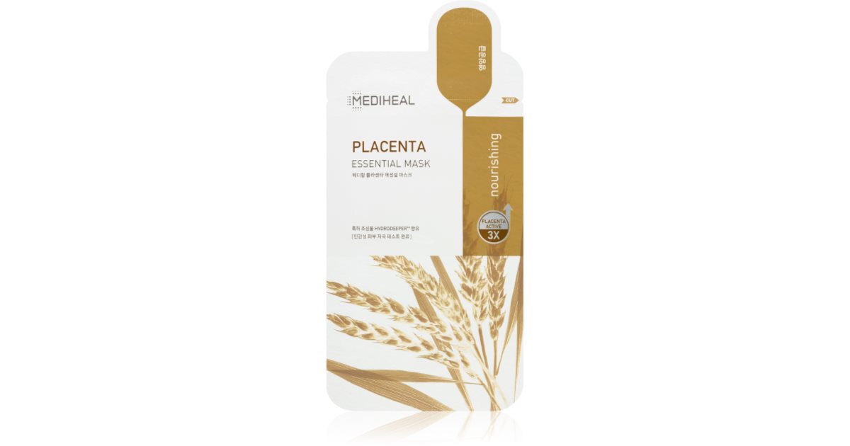 MEDIHEAL Essential Mask Placenta nourishing face sheet mask | notino.ie