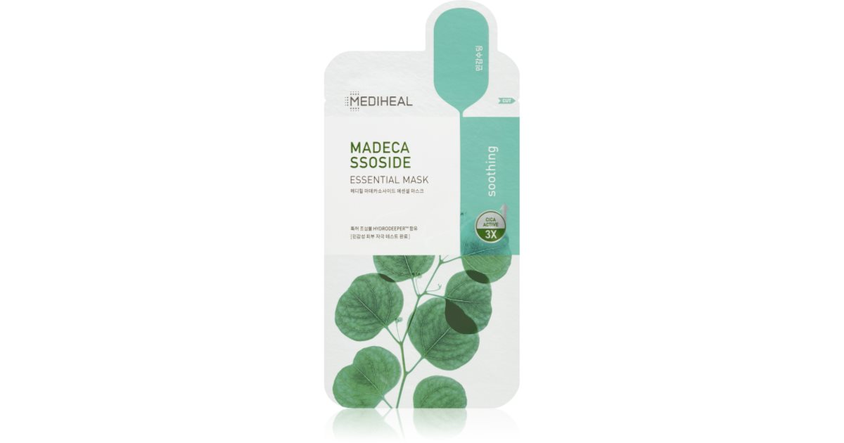 MEDIHEAL Essential Mask Madeca Ssoside Sheet Mask with soothing effect ...