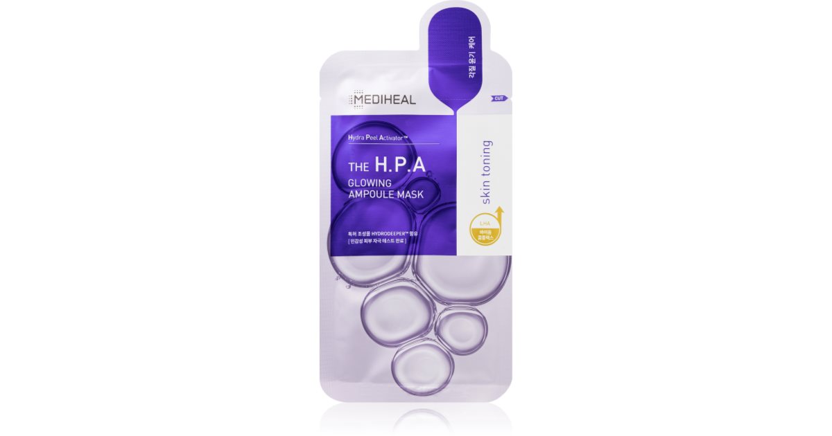 MEDIHEAL Ampoule Mask The H.P.A sheet mask to brighten and smooth the ...