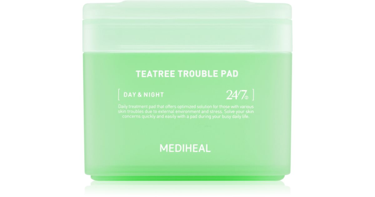MEDIHEAL Teatree Trouble Pad toner pads with soothing effect | notino.ie