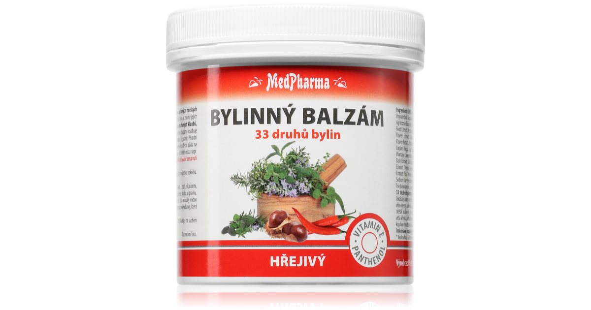 MedPharma Bylinný balzám hřejivý přírodní balzám na svaly, klouby a ...