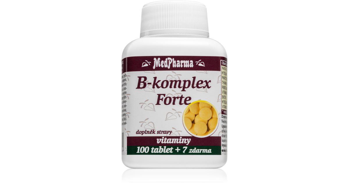 MedPharma B-komplex Forte tablety na podporu energetického metabolizmu ...