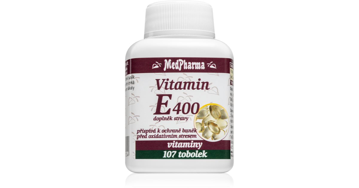 MedPharma Vitamin E 400mg tobolky na podporu imunitného systému ...