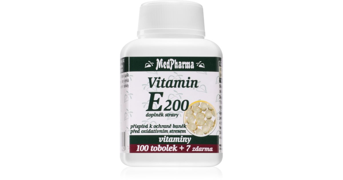 MedPharma Vitamin E 200 tobolky s vitamínem E | notino.cz