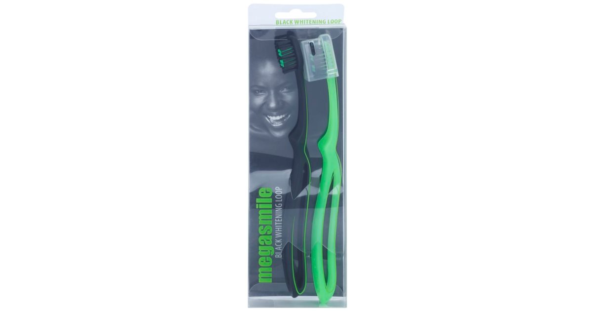 Megasmile Black Whitening Loop Toothbrush | notino.co.uk