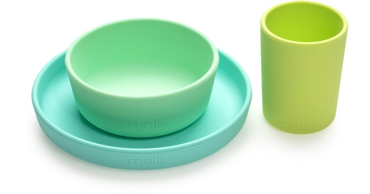 Melii Feeding Set set de repas Mint, Blue, Lime | notino.be