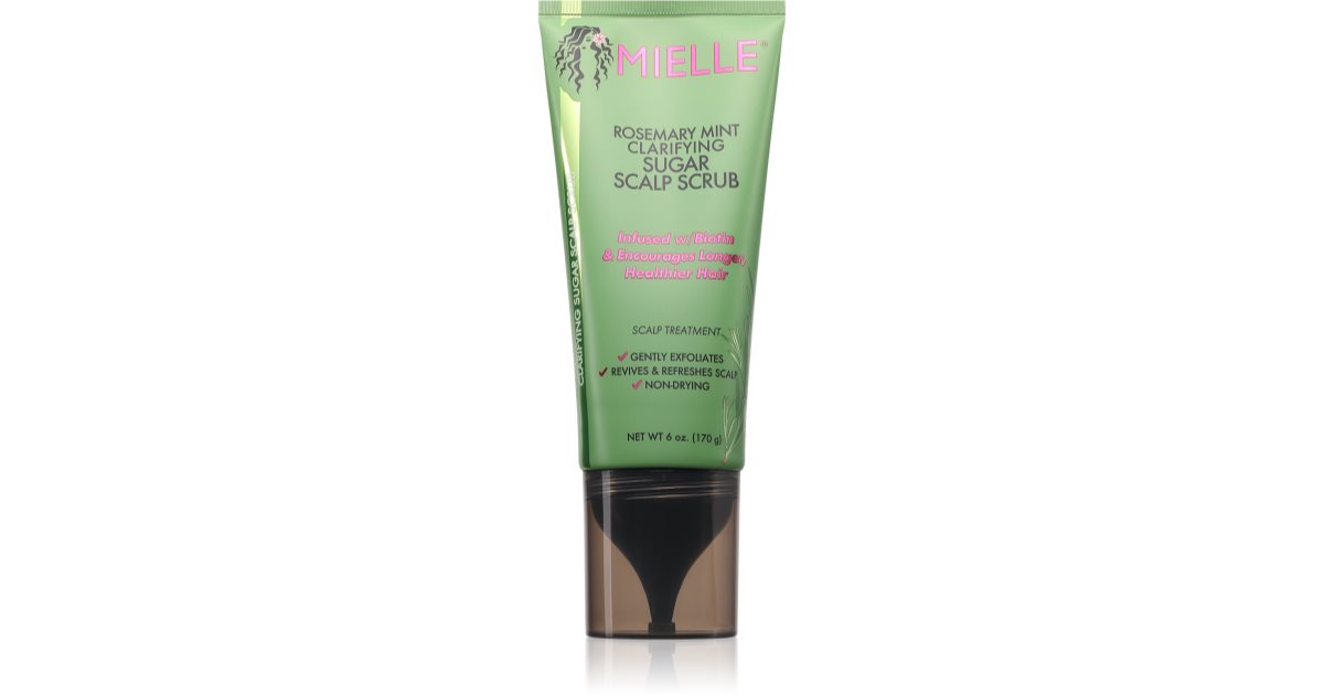 Mielle Rosemary Mint Clarifying Sugar Scalp Scrub exfoliator for scalp ...