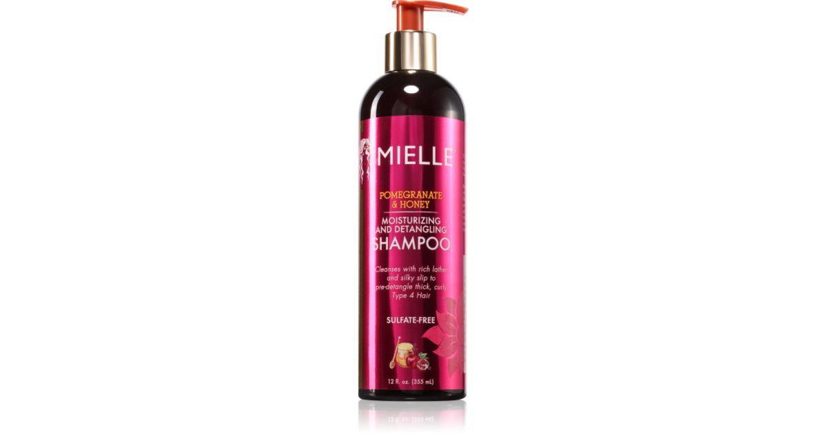 Mielle Pomegranate & Honey Moisturizing Shampoo for Curly and Wavy Hair ...