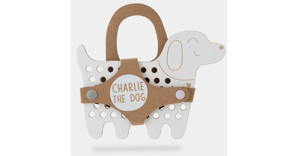 Milin Big Wooden Lacing Toy Dog Charlie Activity Spielzeug | notino.at