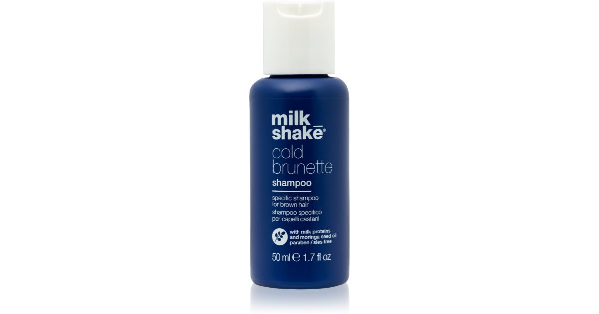 Milk Shake Cold Brunette shampoo for neutralising brassy tones for ...