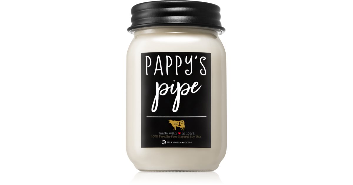 Milkhouse Candle Co. Farmhouse Pappy's Pipe scented candle Mason Jar ...